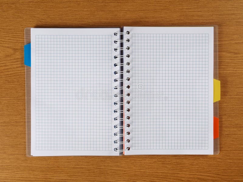 Spiral Notebook stock image. Image of notepad, open, blank - 34266341