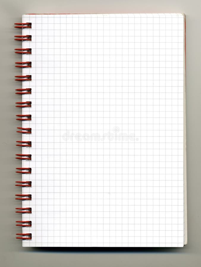 Spiral Bound Notebook with Cli Stock Image - Image of paper, ruled: 2562103