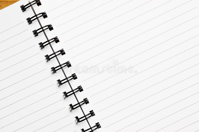 Open spiral notebook stock image. Image of blank, sheet - 5806777
