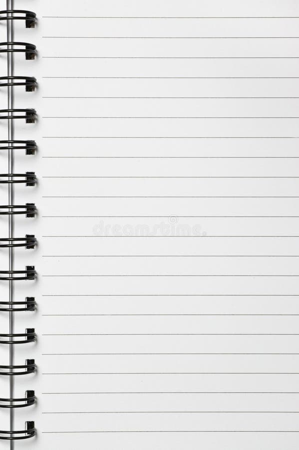 Open spiral notebook stock image. Image of blank, sheet - 5806777