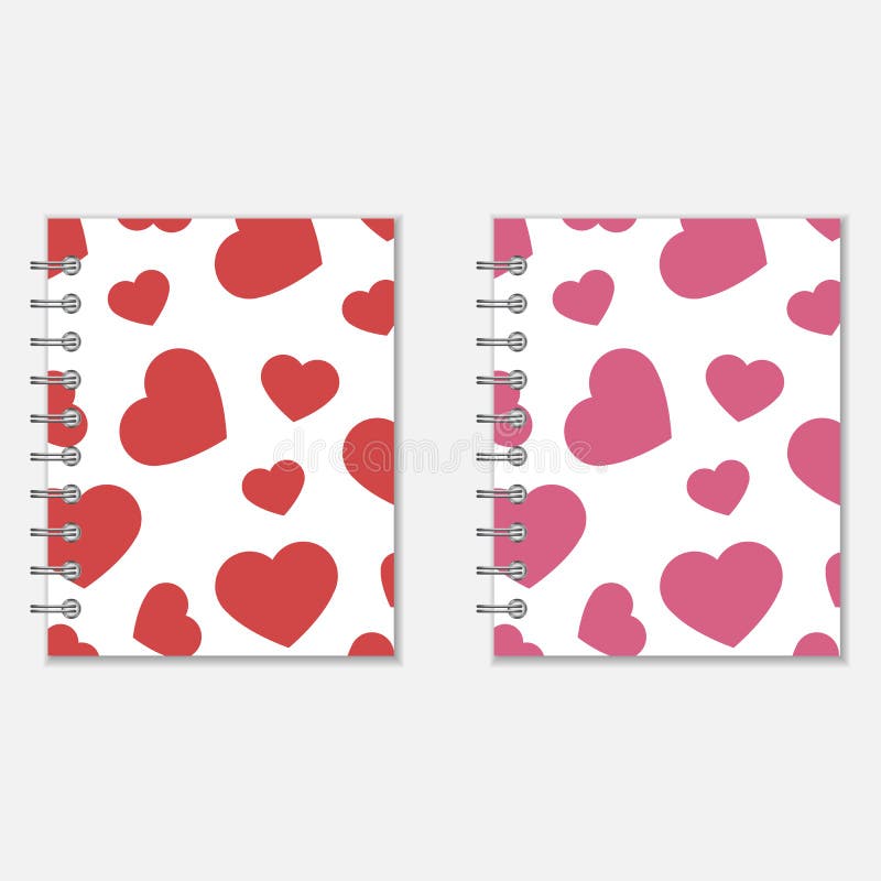 Spiral Notebook with Bright Colorful Cover Design Stock Vector ...