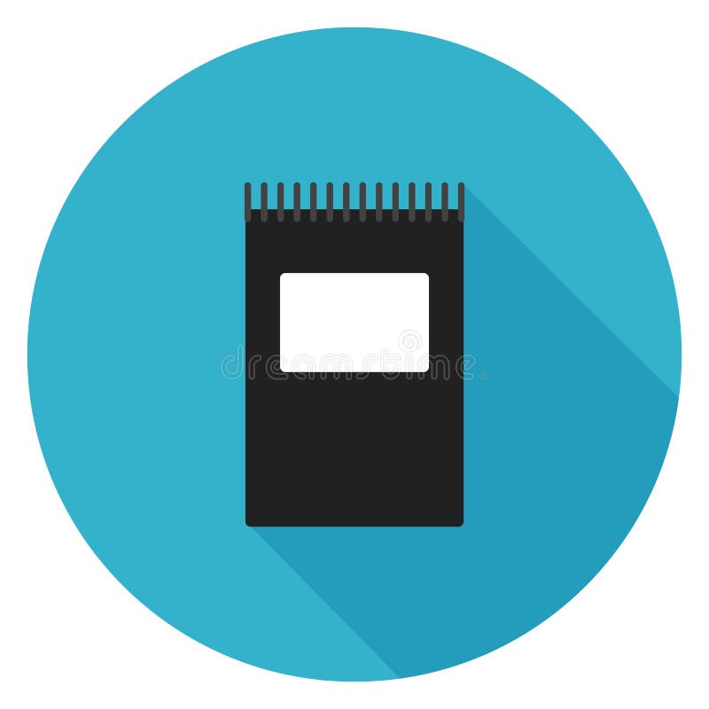 Spiral Notebook Icon in Flate Design. Stock Illustration - Illustration ...