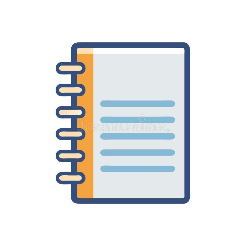 Spiral Notebook Icon for Notes Stock Vector - Illustration of paper ...