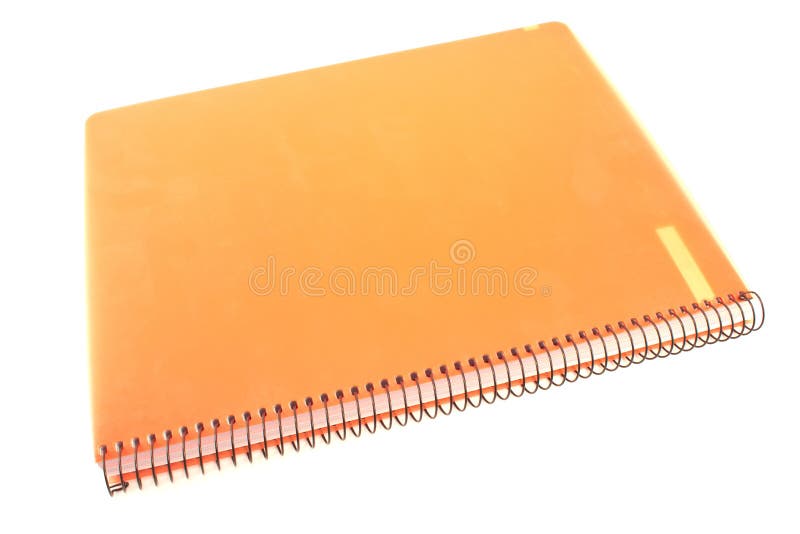 Red Spiral Notebook with Drawing Compass, Ruler and Magnifier is Stock ...