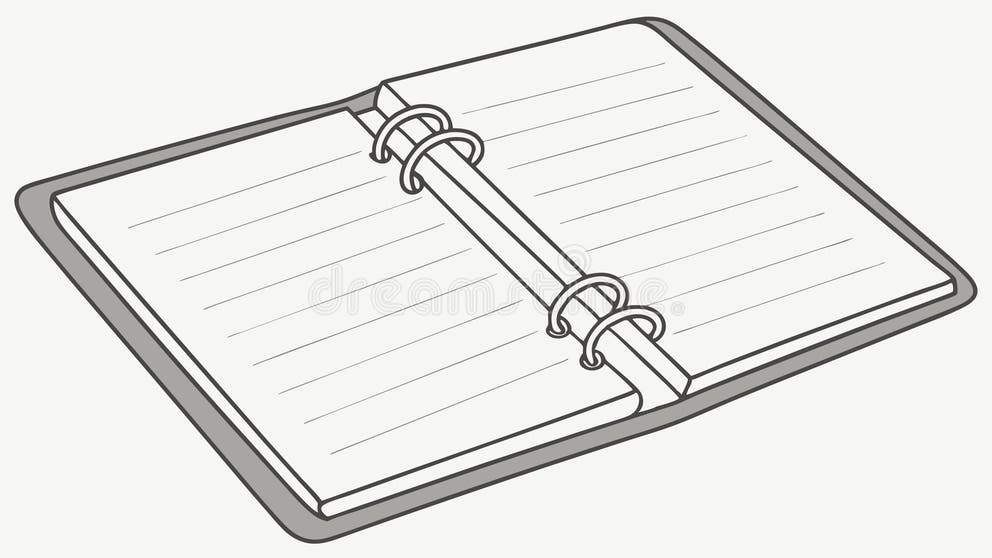 Spiral Notebook. Journaling, Study, and Note-Taking Essentials, Vector ...