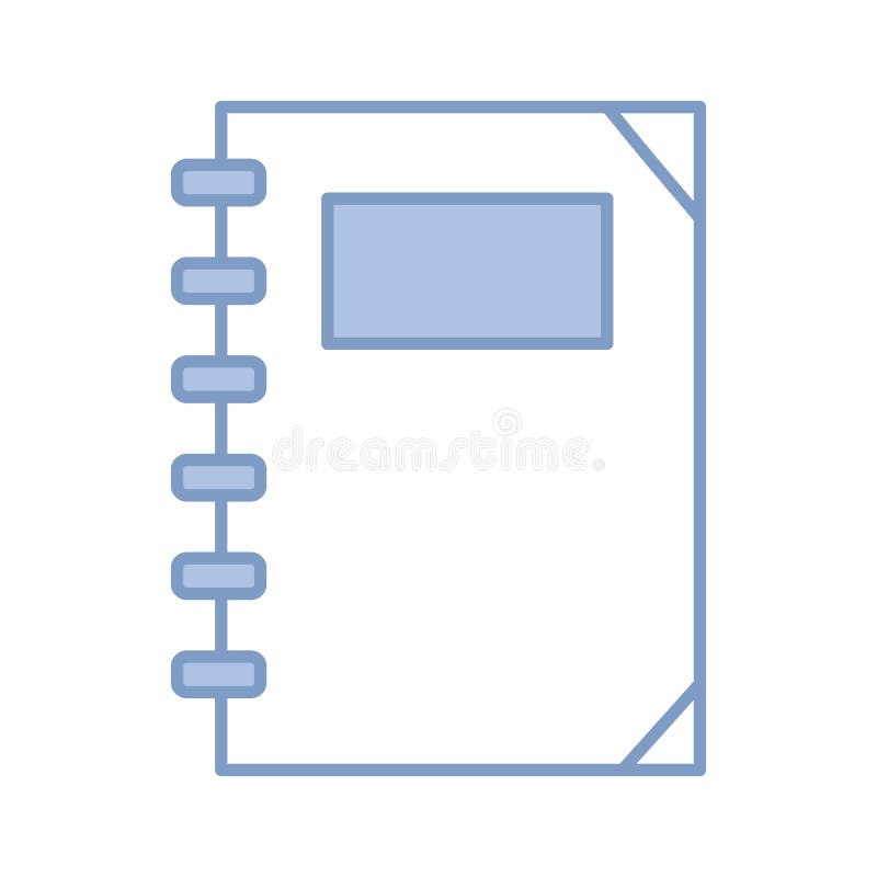 Spiral Notebook Outline. Vector Stock Vector - Illustration of memo ...