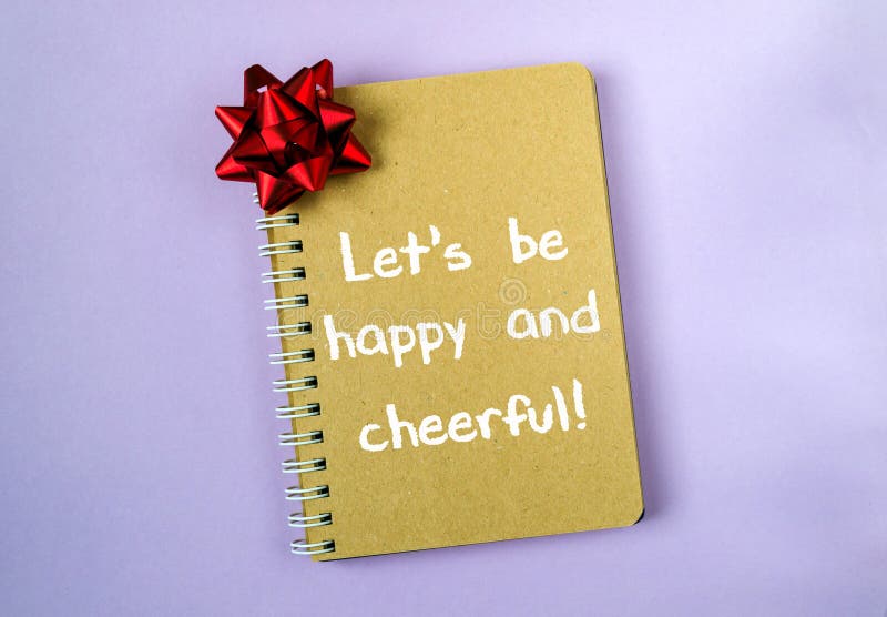 Spiral Notebook with a Red Bow on Top Stock Photo - Image of happy ...