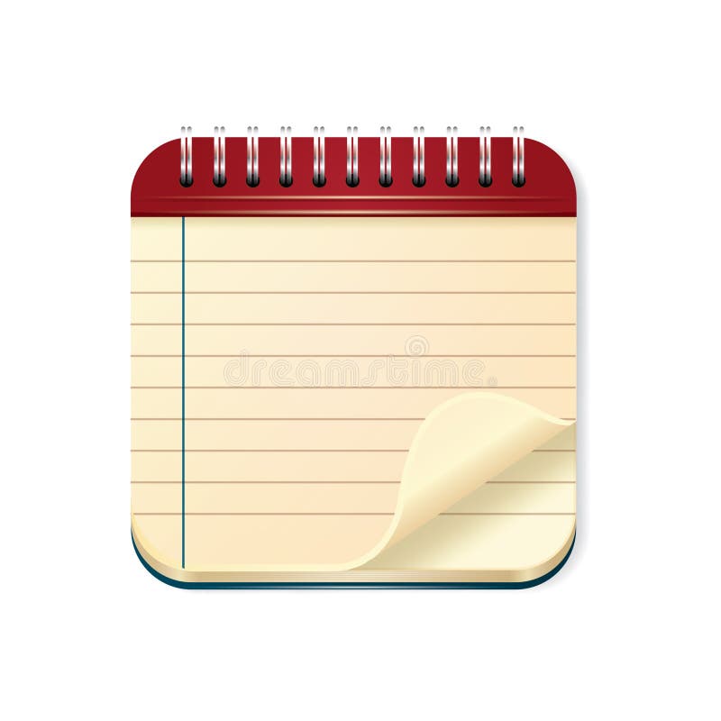 Spiral Notebook. Vector Illustration Decorative Design Stock Vector ...