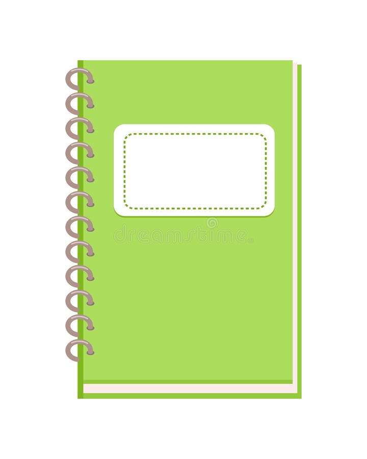 Green Notepad Cover Design Stock Illustrations – 1,044 Green Notepad ...