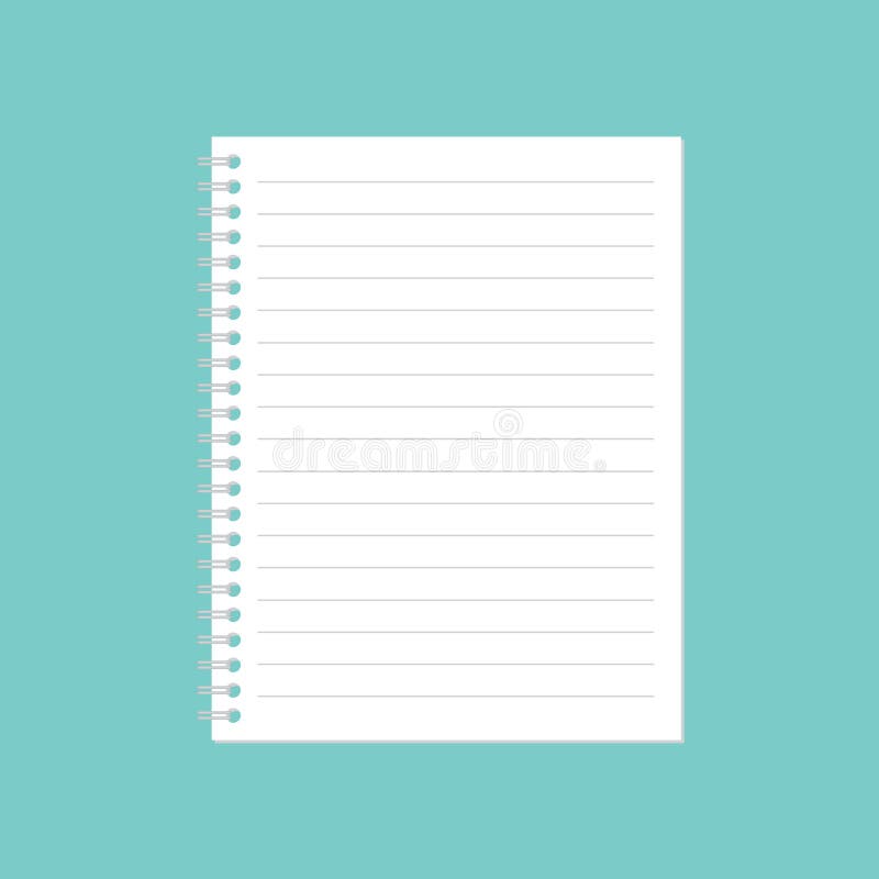 Spiral notebook- stock vector. Illustration of graphic - 99544126