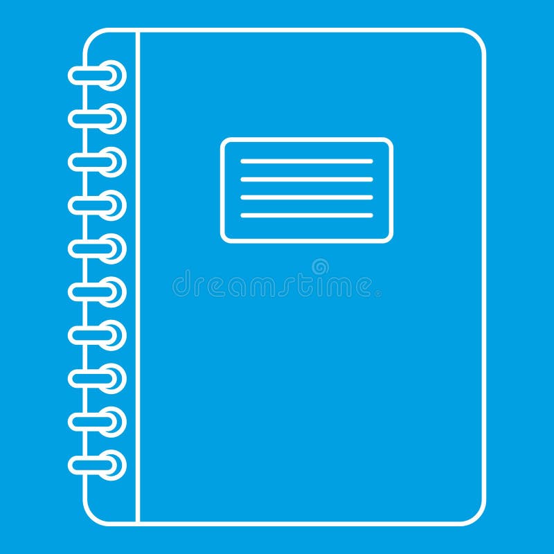 Spiral Notepad Icon Outline Stock Illustrations – 2,951 Spiral Notepad ...