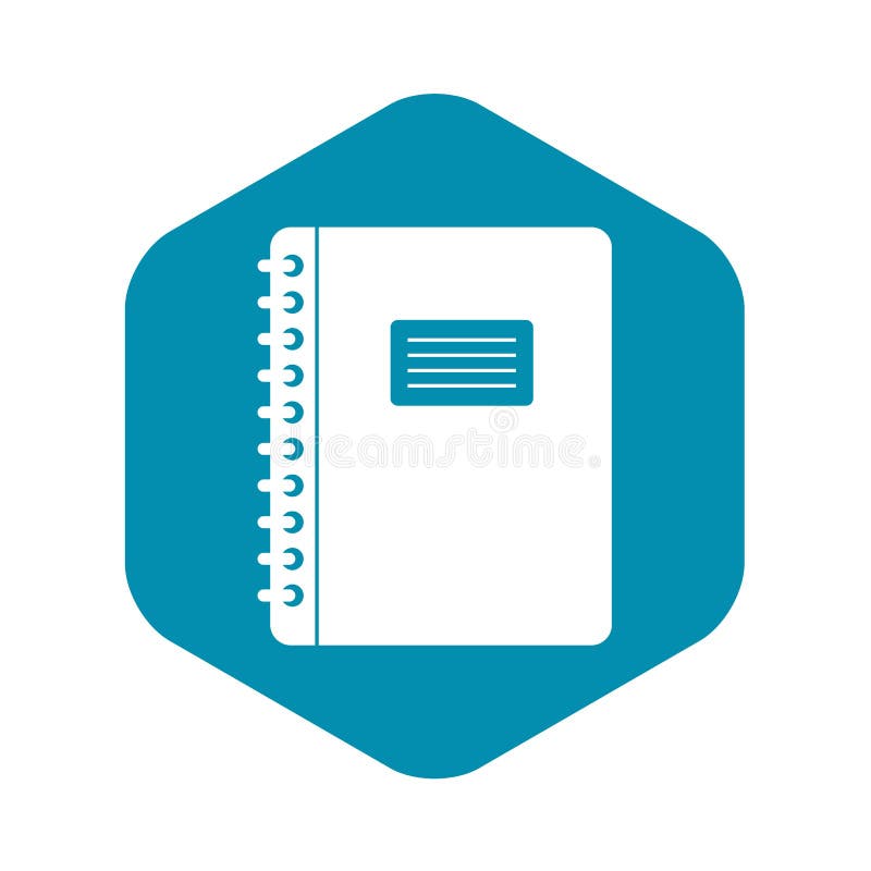 Spiral notepad icon simple stock vector. Illustration of isolated ...