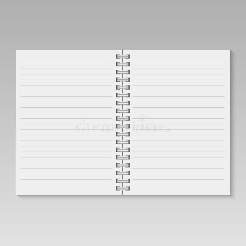 Notepad with lines stock vector. Illustration of message - 12790421