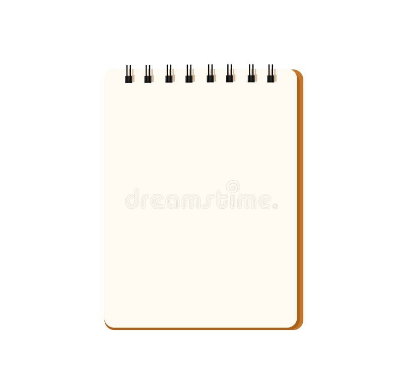 Spiral Notepad. Vector Illustration Stock Vector - Illustration of ...