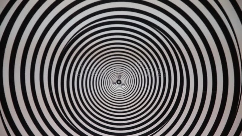Hypnosis Spiral in Eye, Layout with Hypnotic Rotating Eyes Stock ...