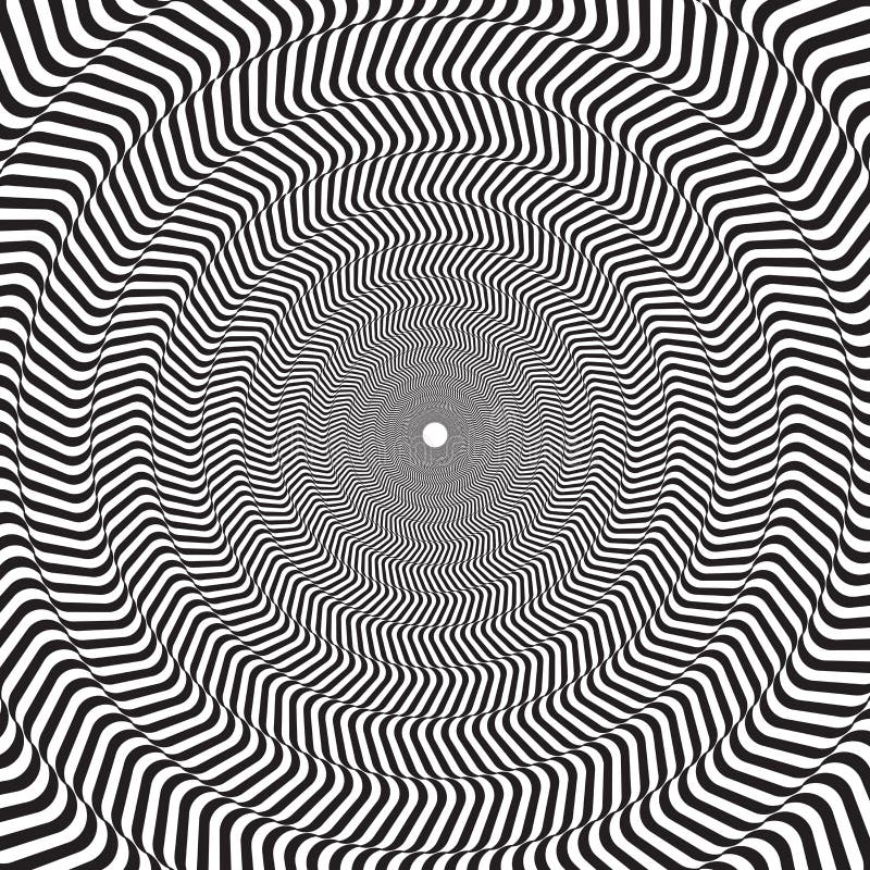 Spiral Optical Illusion Pattern Background. Stock Vector - Illustration ...