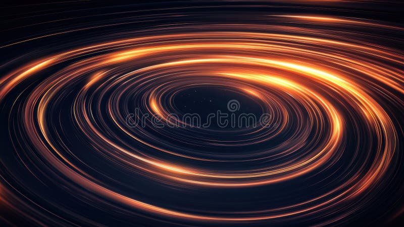 Spiral Orange Yellow Lights Against Dark Background Stock Photos - Free ...