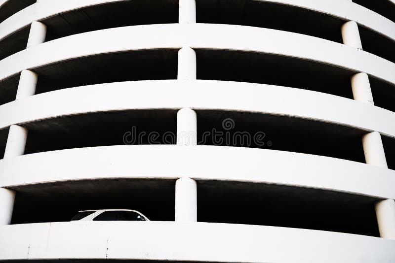 Spiral parking lot stock image. Image of ramp, exterior - 41289727
