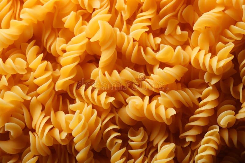 Spiral Pasta Texture Boiled Egg Noodles in Captivating Full Frame ...