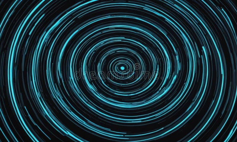 Spiral Pattern Blue and Black Lines Creates Mesmerizing Visual Effect ...