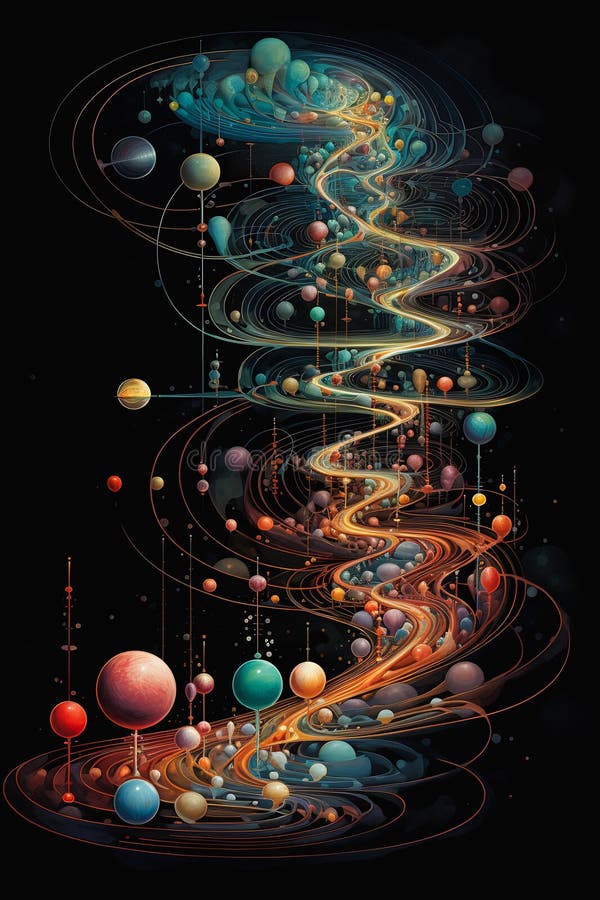 Interconnected Planets Stock Illustrations – 44 Interconnected Planets ...