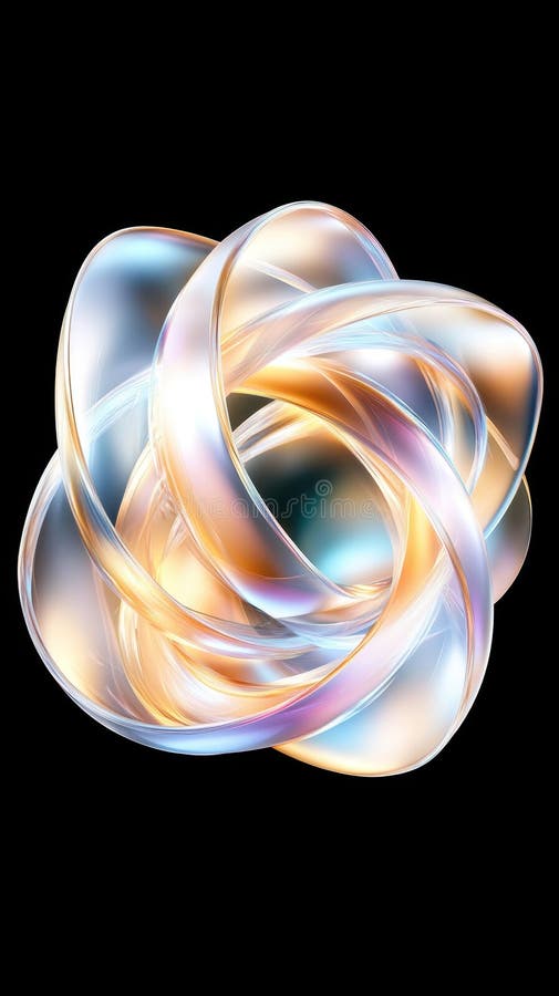 Spiral Pattern with Oval Elements Creating a Metallic Effect in ...