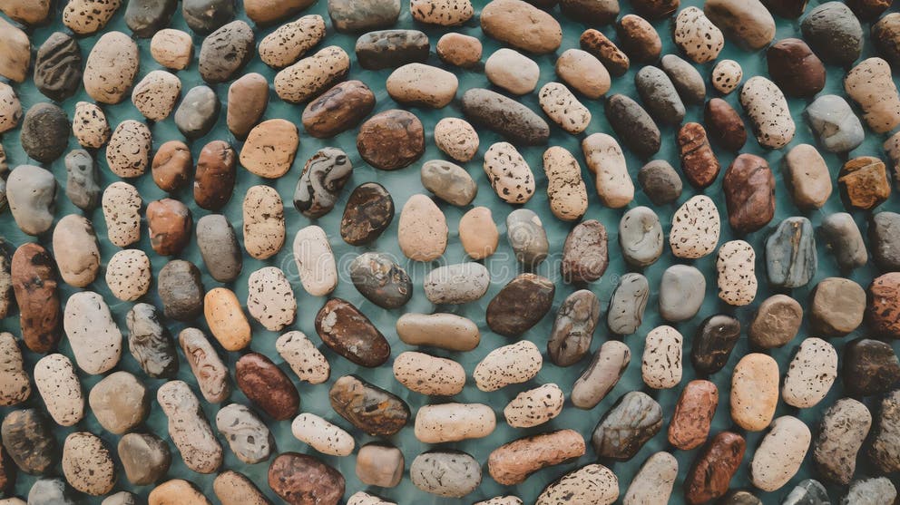 Spiral Pattern of Smooth River Rocks, Natural High Quality Image Stock ...