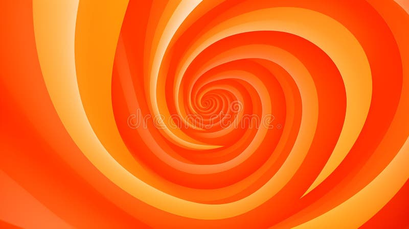 Light Orange Psychedelic Spiral Pattern. Hypnotic Abstract Background ...