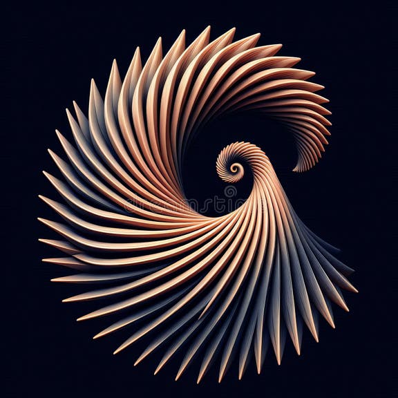 Spiral Patterns Formed from Cone Shapes Combining Geometry with Stock ...