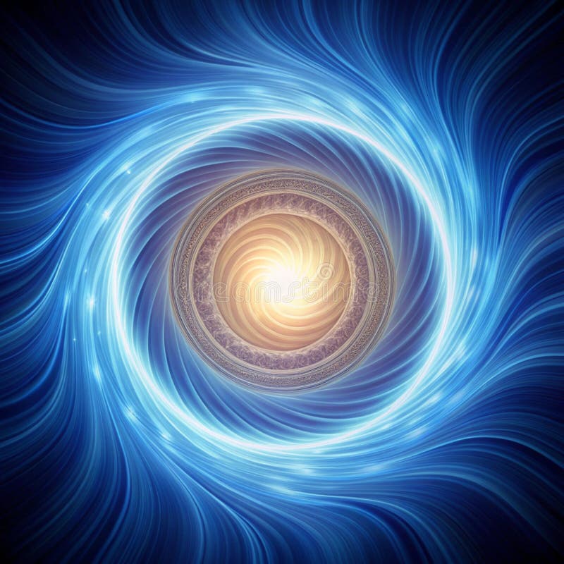 Abstract Spiral of Light Rays Stock Illustration - Illustration of ...