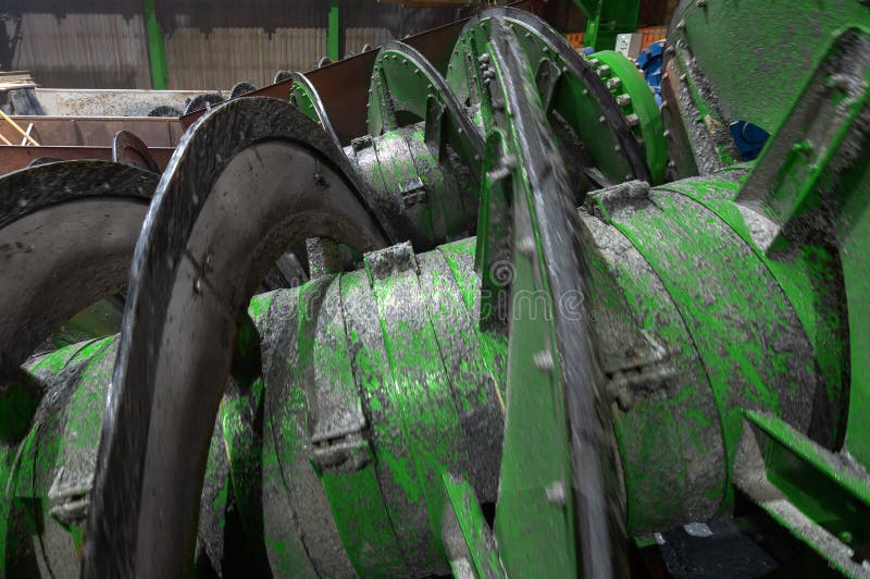 Spiral Classifier. Mining and Processing Plant Stock Photo - Image of ...