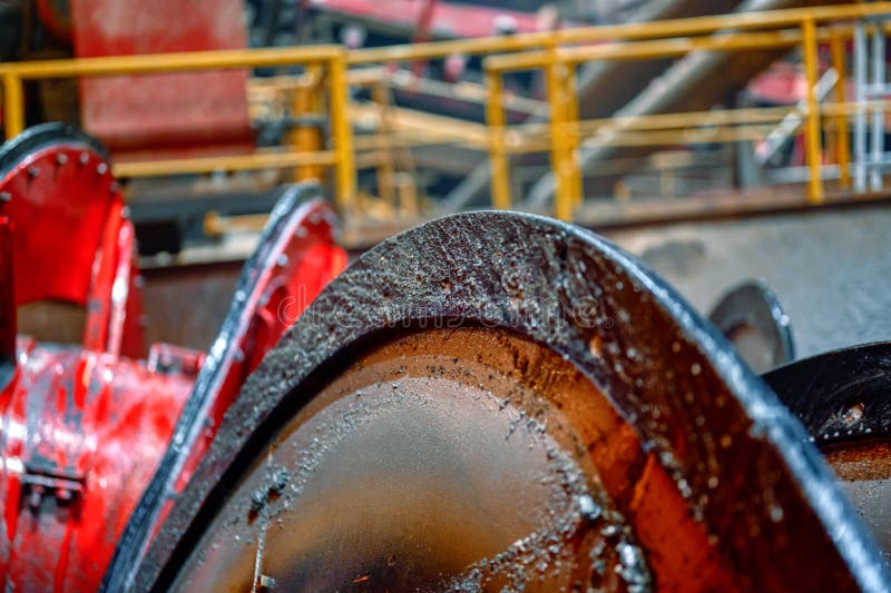 Mining and Processing Plant. Wet Sand Grading Process Stock Photo ...