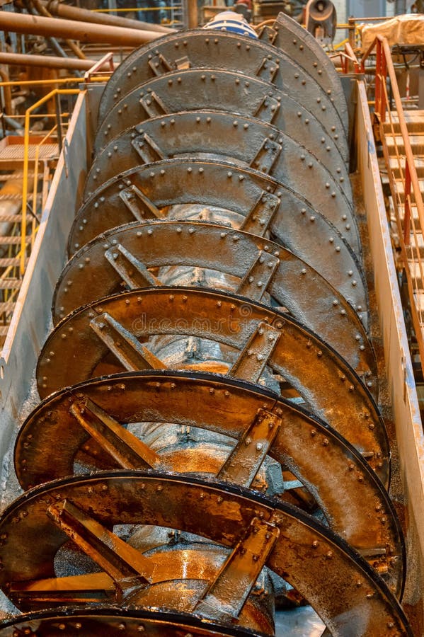 Mining and Processing Plant. Wet Sand Grading Process Stock Photo ...