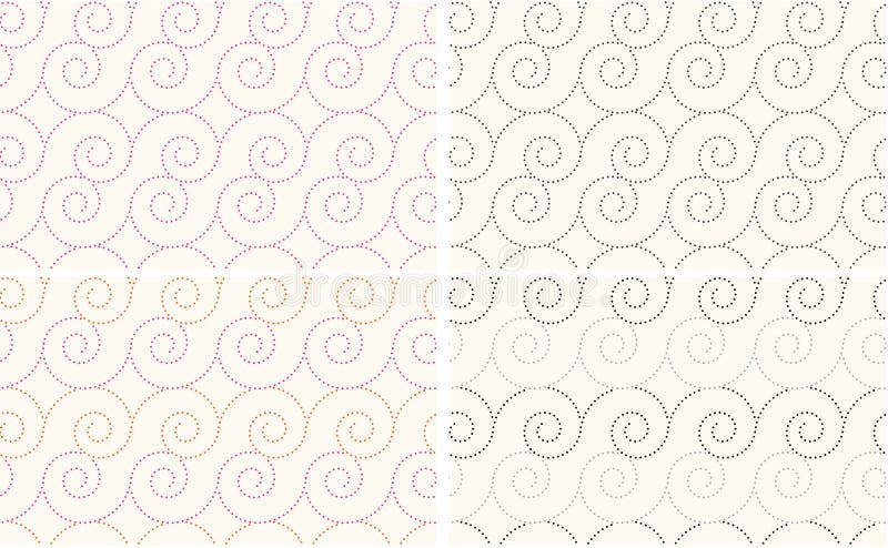 Spiral Seamless Abstract Pattern Stock Illustration - Illustration of ...