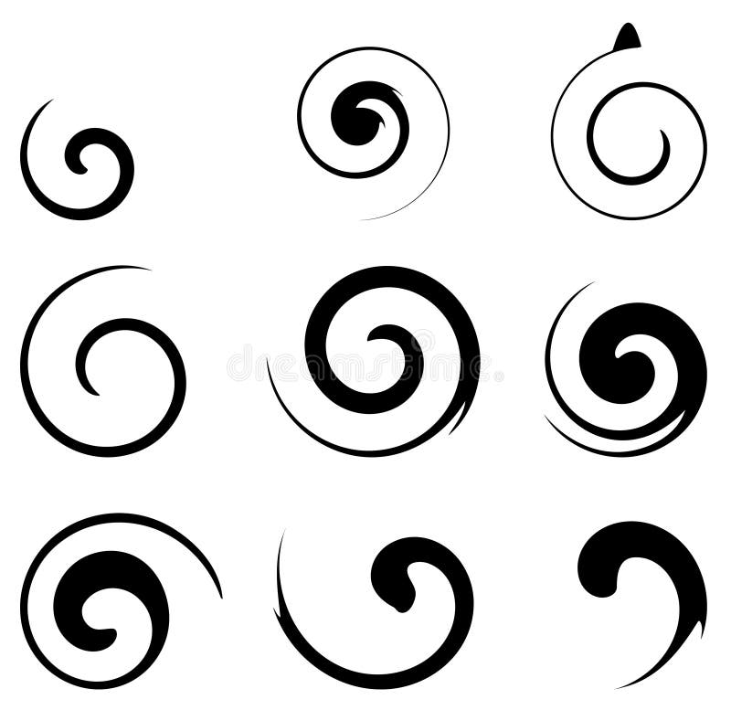 Spiral Shape Design stock illustration. Illustration of color - 5052924