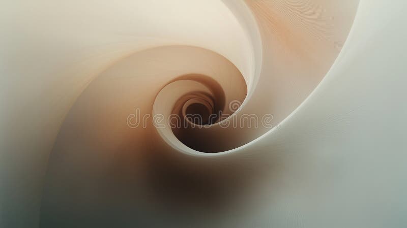 Swirling Abstract Design with Smooth Curves and Gradient Tones Creating ...