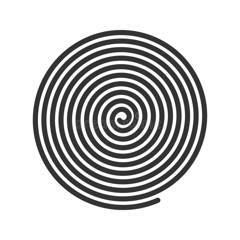 Spiral Shape. Whirlpool, Vortex or Tornado, Hypnosis or Dizzy, Pinwheel ...
