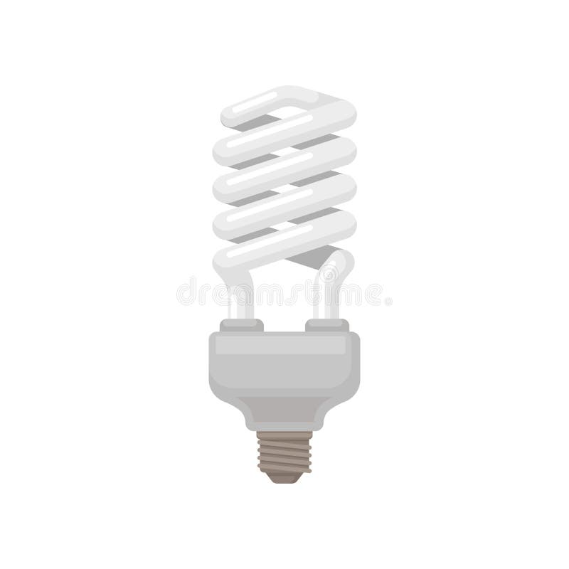Spiral-shaped Compact Fluorescent Lamp. Energy-saving Light Bulb. Flat ... Spiral-shaped Compact Fluorescent Lamp. Energy-saving Light Bulb. Flat ...