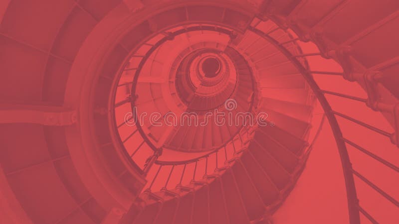 Spiral Shaped Geometric Background Pattern in Faded Red Color Stock ...