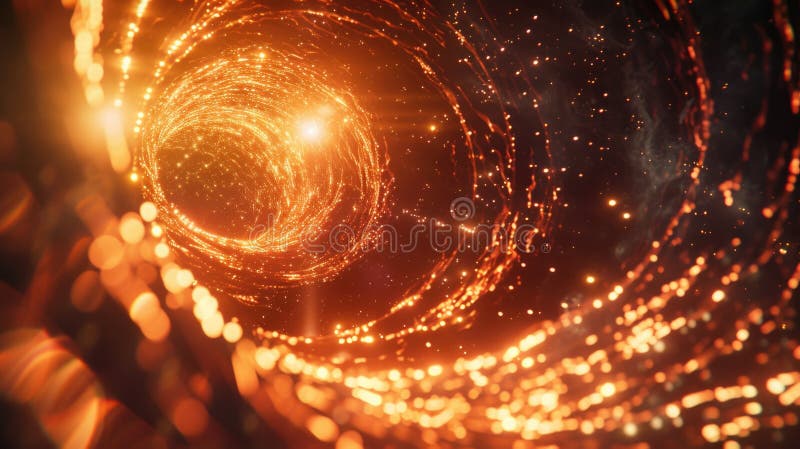 A Spiral Shaped Object with Lights in the Background. Suitable for ...