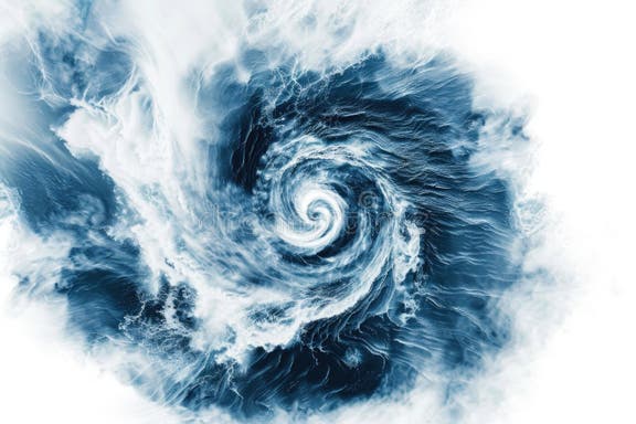 A Spiral Shaped Object is Seen in the Midst of a Cloudy Sky Stock Image - Image of generated ...