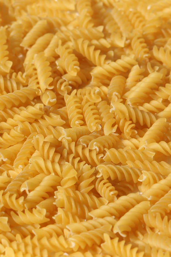 Spiral Shaped Pasta - Fusilli Stock Photo - Image of fusilli, heap ...