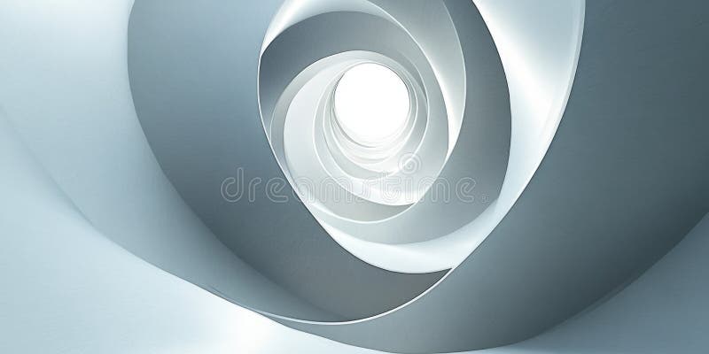 Spiral Structure with Light Stock Illustration - Illustration of ...