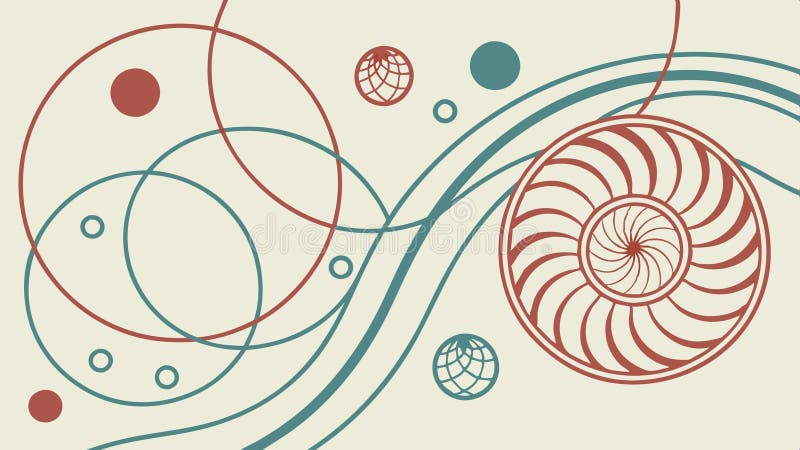 Spiral Shell Abstract Lines, Nature Pattern, Geometric Design Vector ...