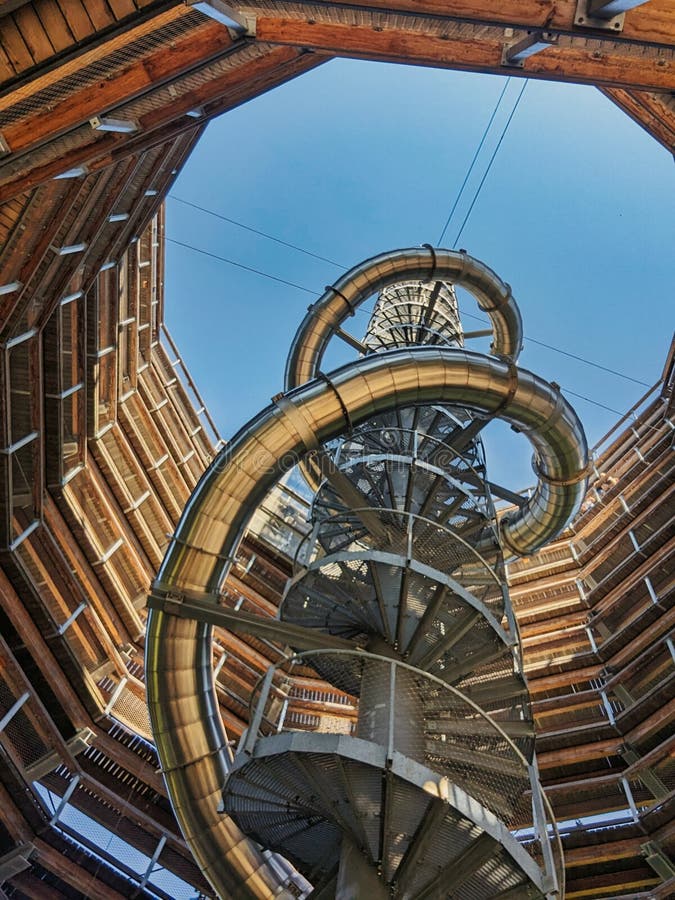 Spiral Slide Inside Wooden Tower Stock Photos - Free & Royalty-Free ...