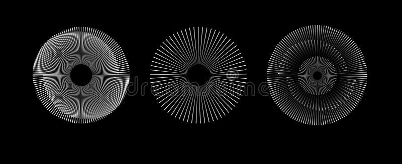 Spiral Sound Wave Rhythm Line Dynamic Abstract. Circular Spiral Sound ...
