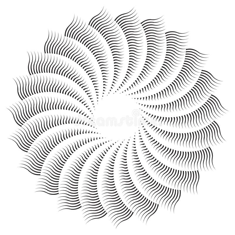 Spiral Sound Wave Rhythm Line Dynamic Abstract Vector Background Stock ...