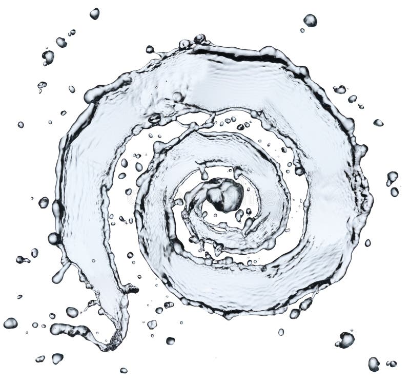 Spiral splash of water stock photo. Image of clear, white - 14262170