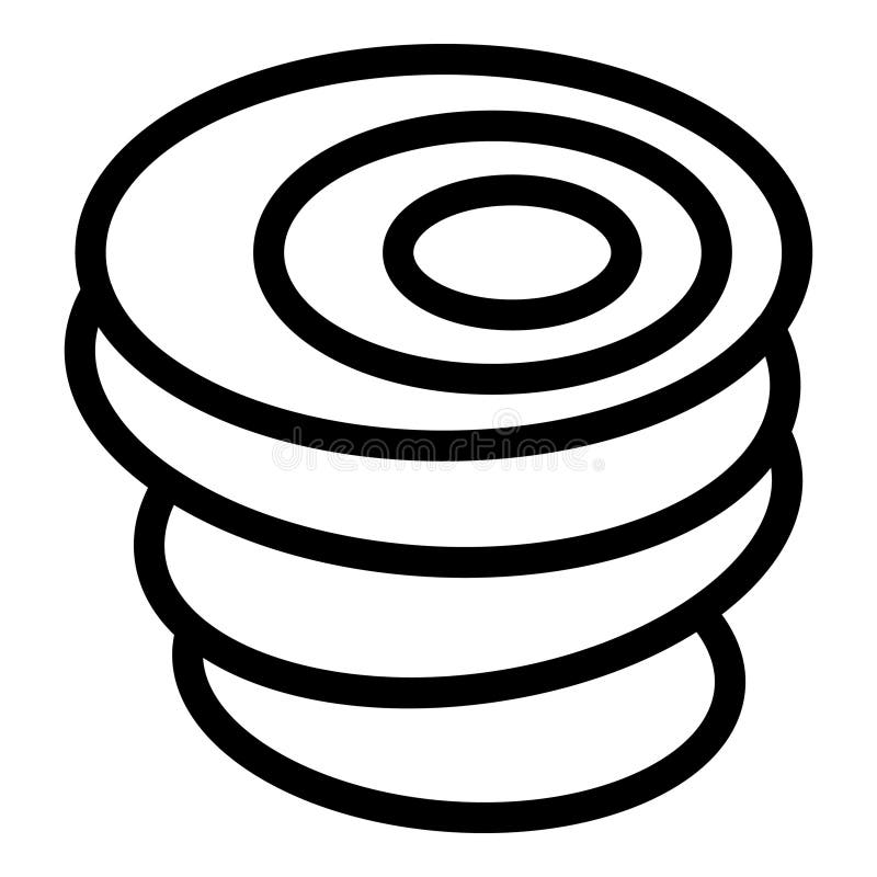 Spiral Spring Expanding Upwards Creating Concentric Circles Stock ...