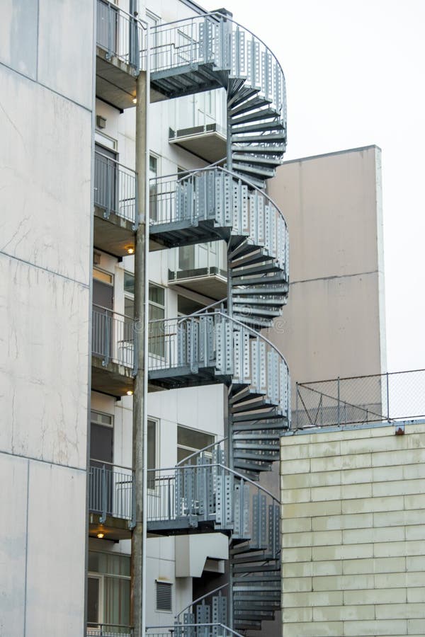 Spiral Staircase stock photo. Image of outside, building - 384861068